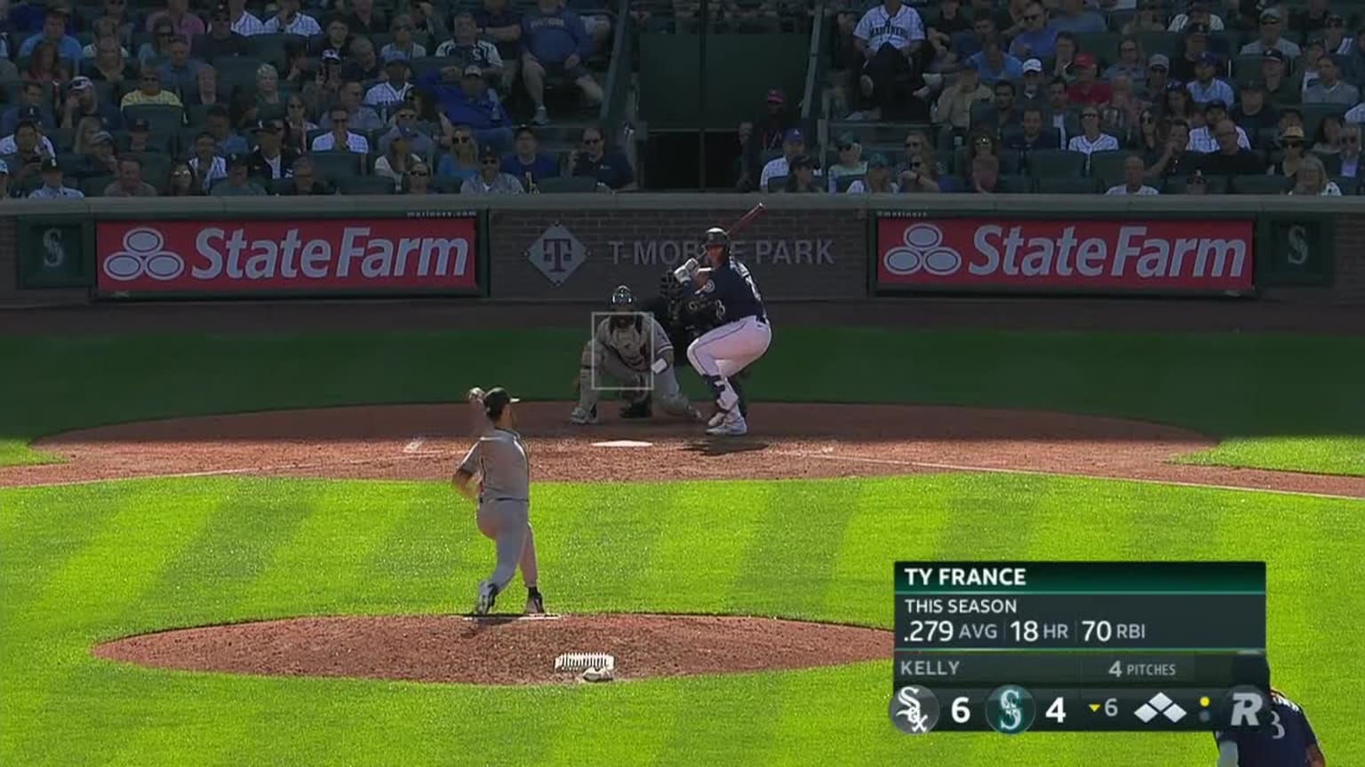 Ty France makes it a one run game in the sixth inning | 09/07/2022 ...