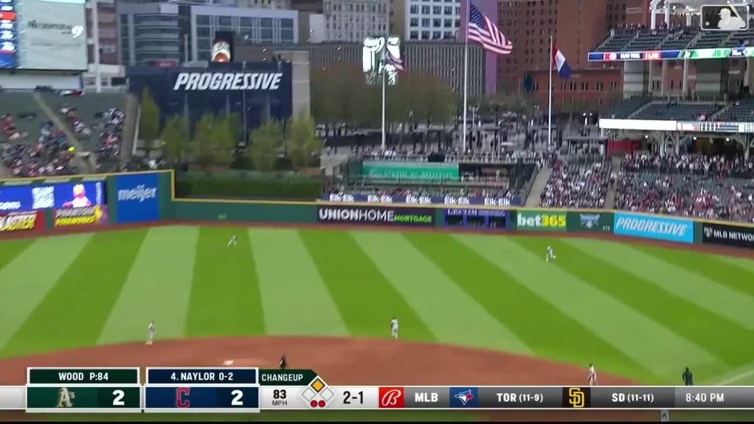 TAP: Naylor mic drop HR | 04/20/2024 | MLB.com