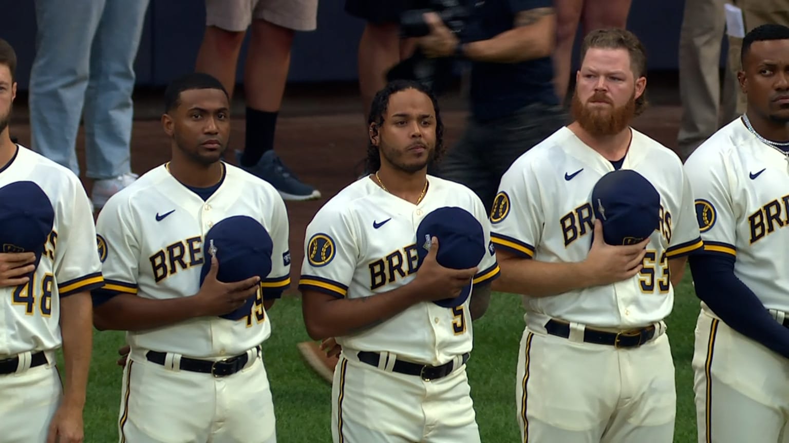 Check out the national anthem ceremony in Milwaukee | 10/03/2023 | MLB.com