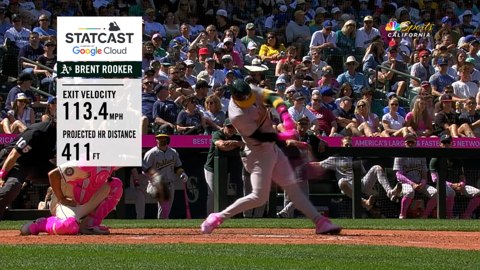 Brent Rooker hits 411-foot home run | 05/12/2024 | San Francisco Giants