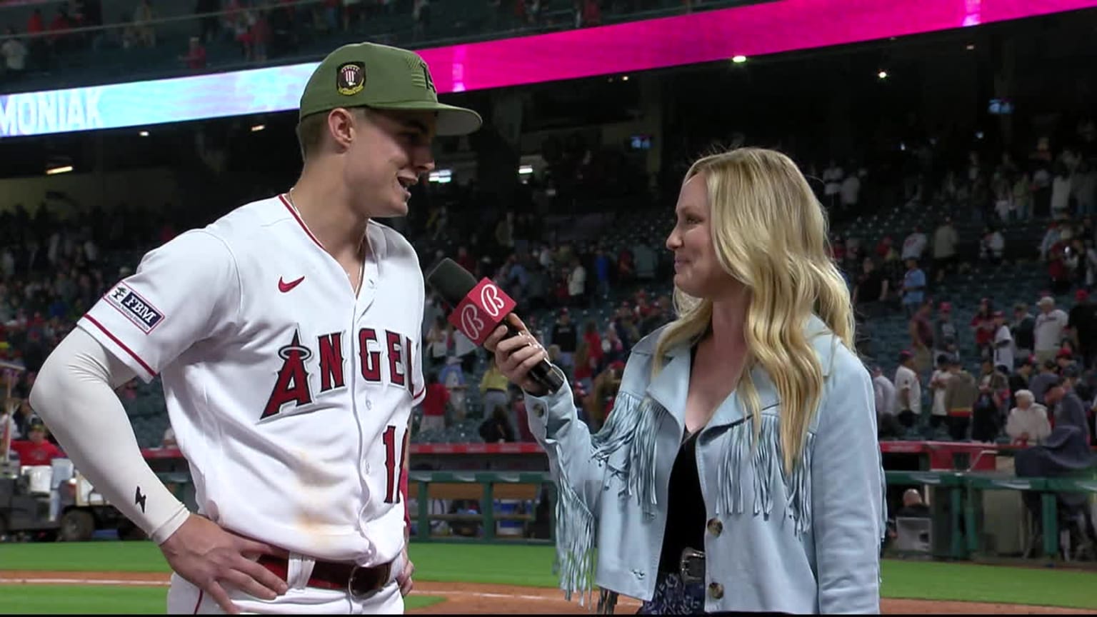 Mickey Moniak talks big game against the Twins | 05/19/2023 | Los ...