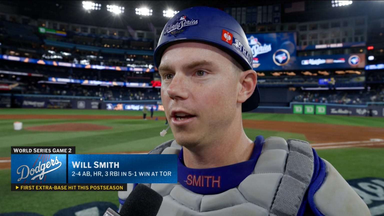 Will Smith on his home run, Dodgers' Game 2 win | 10/26/2025 | MLB.com