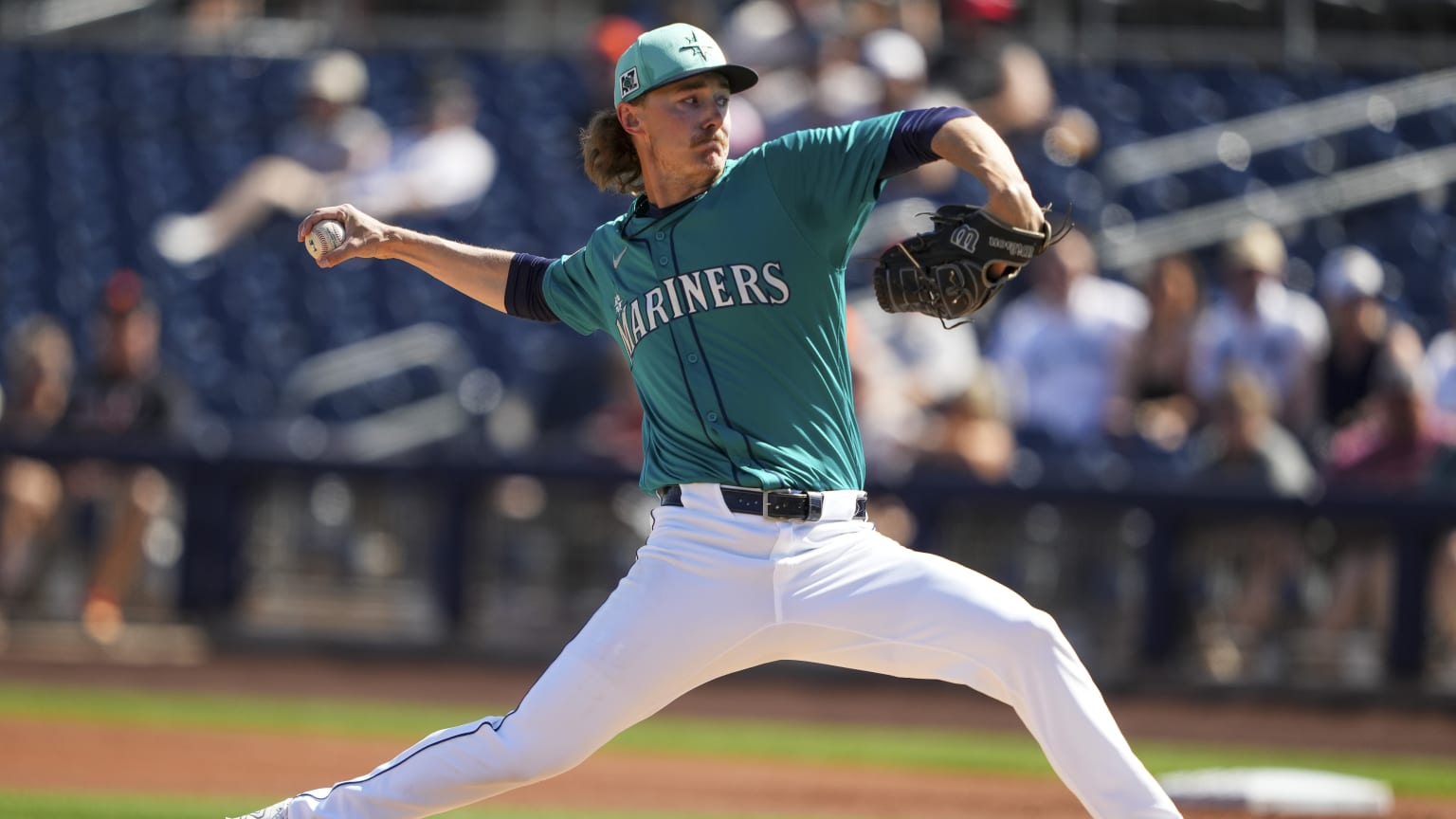 Bryce Miller K's three in spring debut | 02/27/2025 | Seattle Mariners