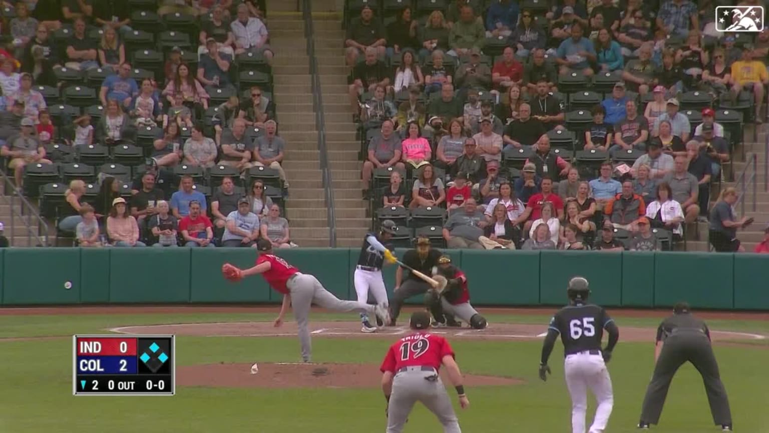 Brayan Rocchio laces a ground-rule double to left | 05/28/2023 ...