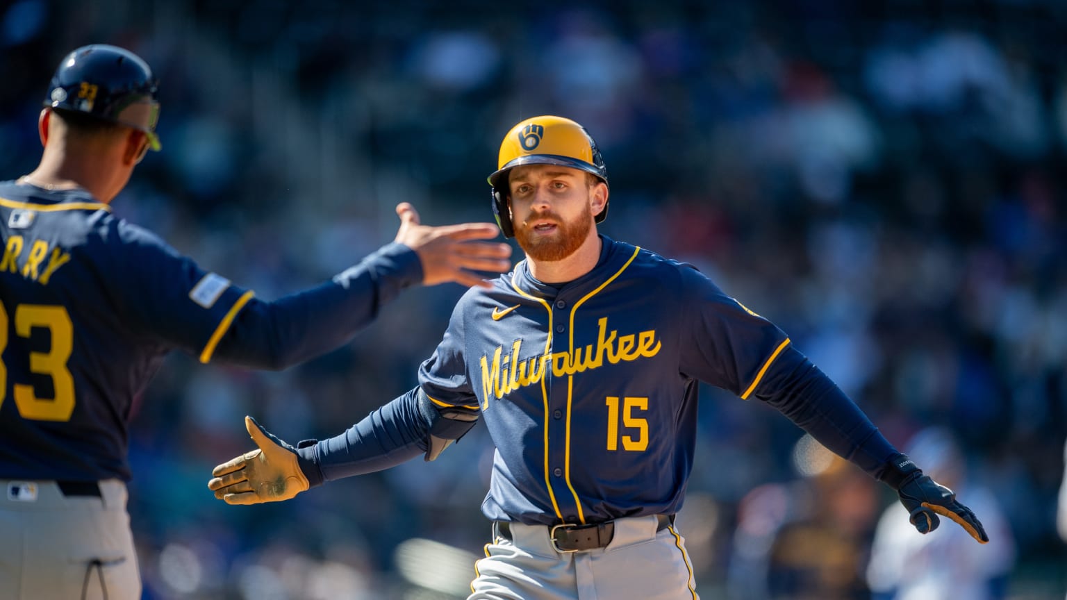 Oliver Dunn lines an RBI single | 03/31/2024 | Milwaukee Brewers