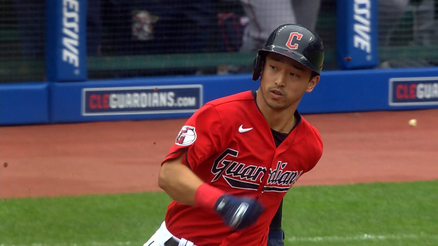 Steven Kwan knocks an RBI triple to right-center | 09/19/2022 | Los ...