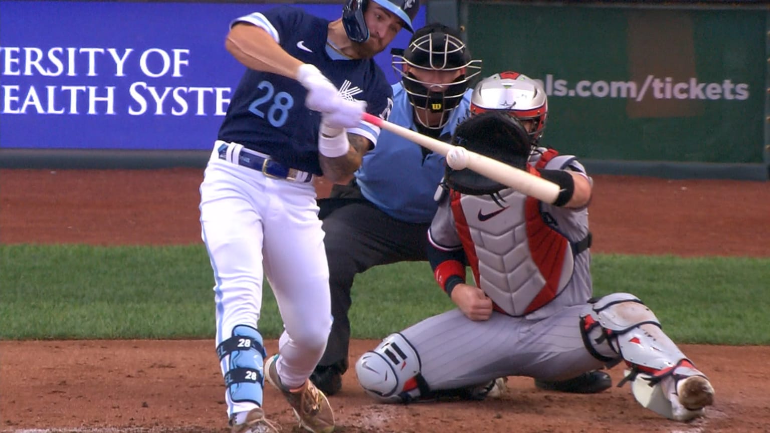 Kyle Isbel launches a solo home run to right field | 07/28/2023 ...