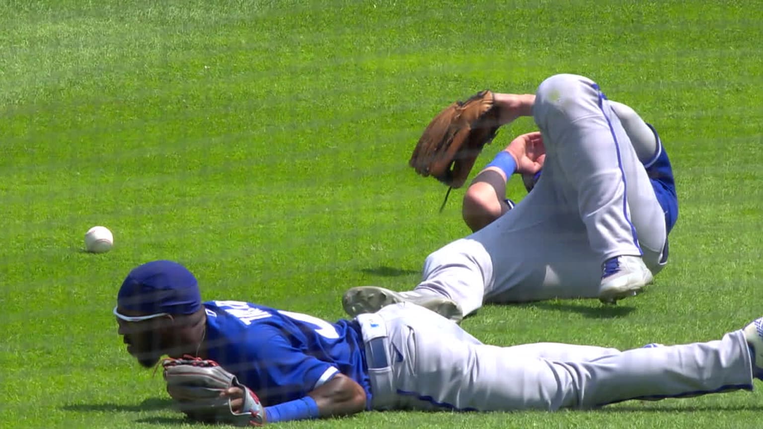 Matt Beaty exits after a collision in right field | 06/21/2023 | Kansas ...