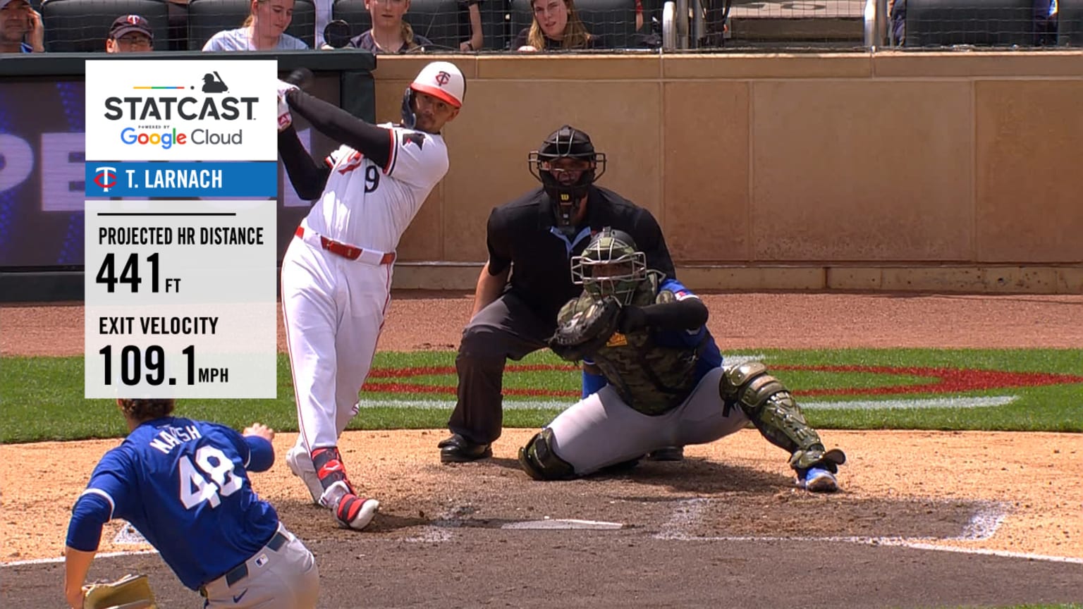 Trevor Larnach batea un jonrón de 441 pies | 27/05/2024 | Los Twins de ...