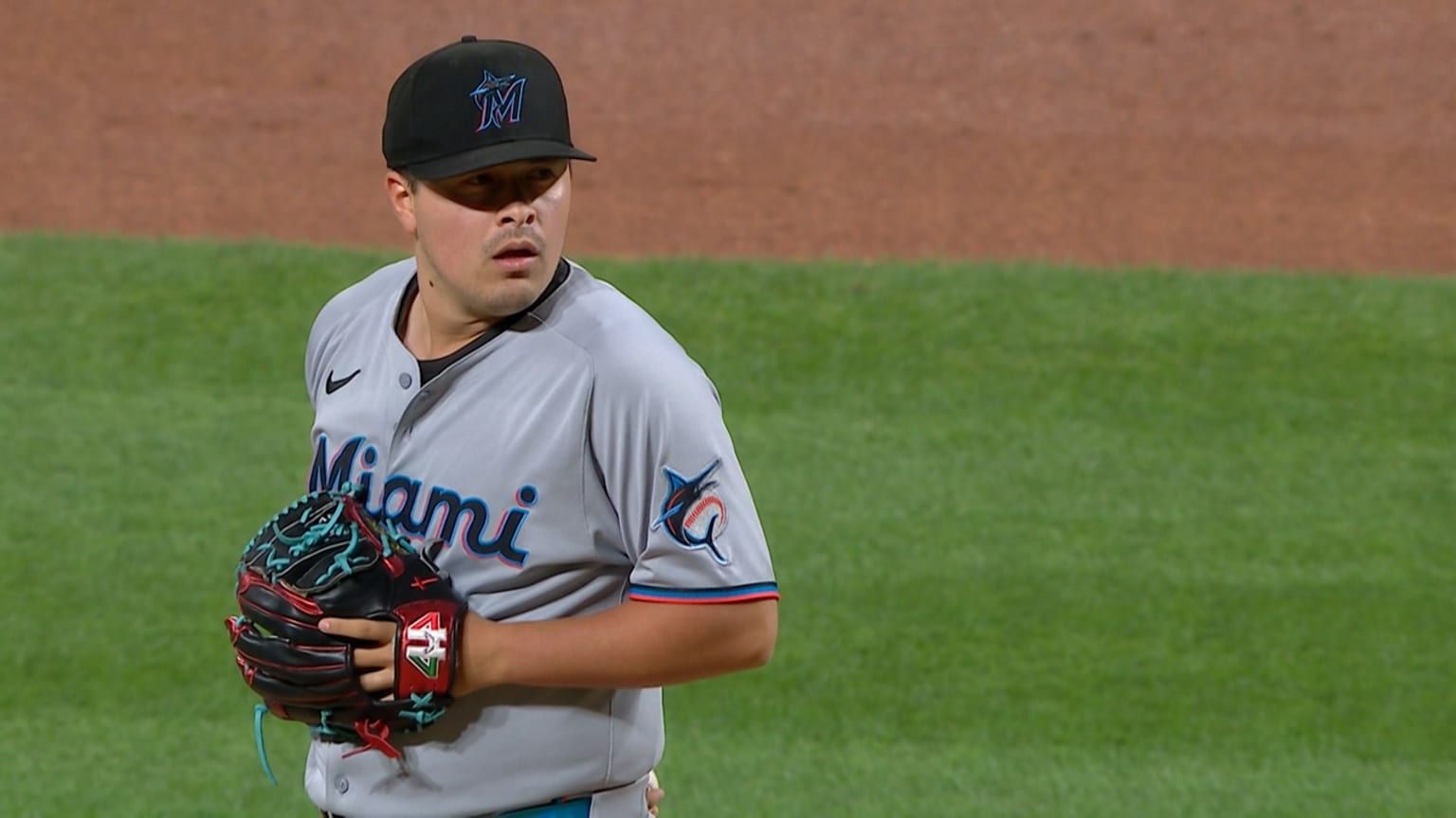Valente Bellozo strikes out Starling Marte | 08/29/2025 | Miami Marlins