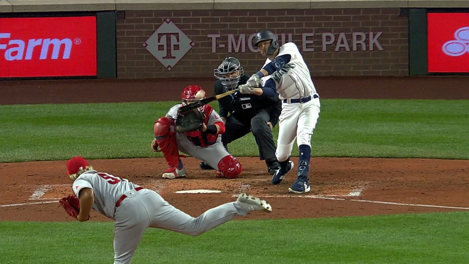 AJ Pollock hits a two-run home run to left field | 04/04/2023 | Seattle ...