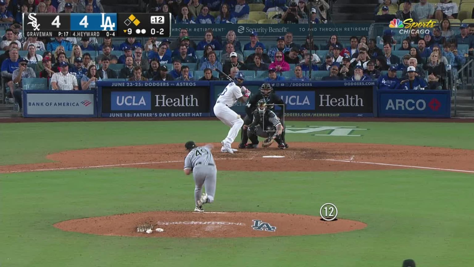 Jason Heyward strikes out on a foul tip. | 06/15/2023 | Chicago White Sox