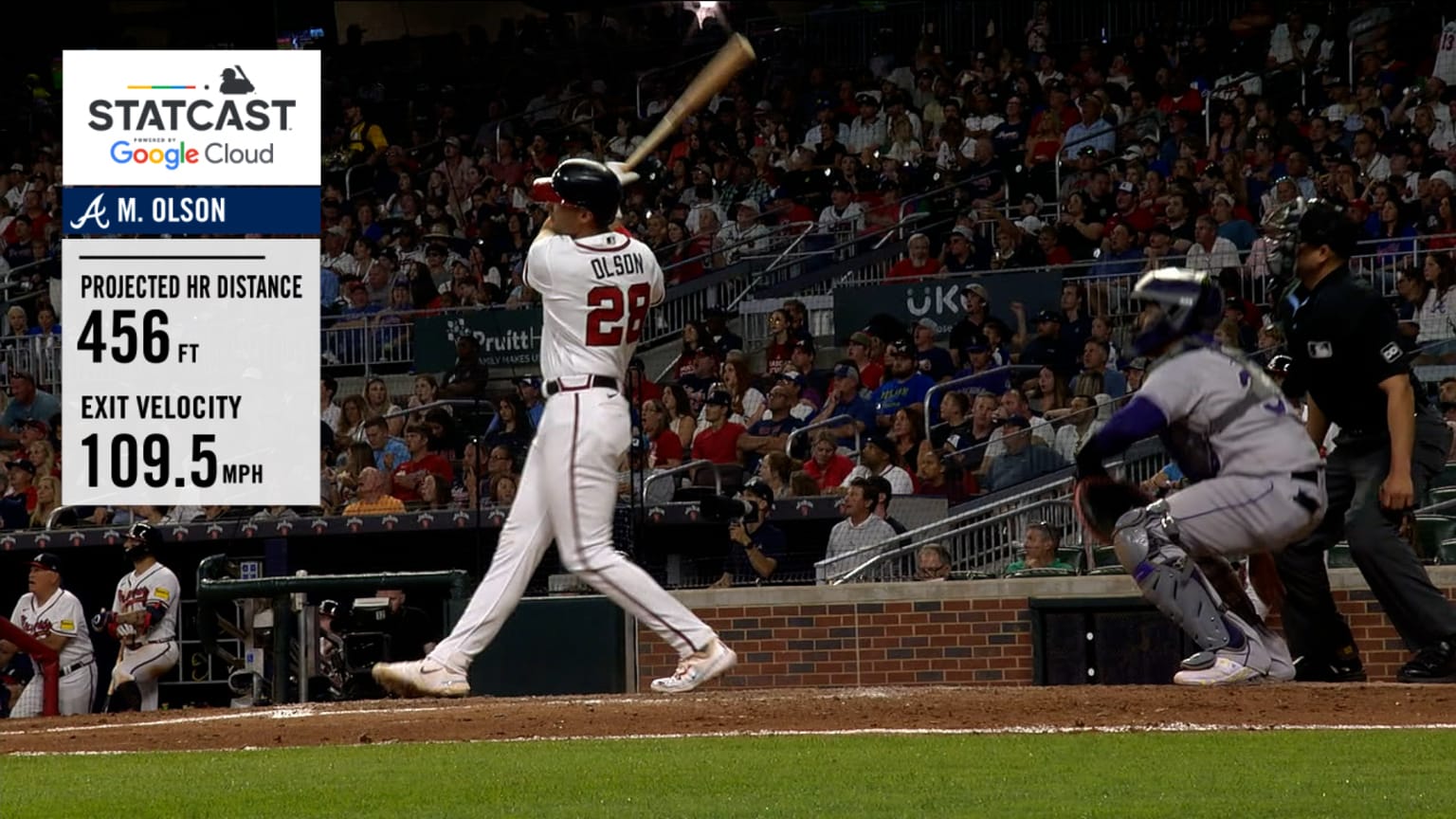 Matt Olson crushes 456-foot home run | 06/15/2023 | Atlanta Braves