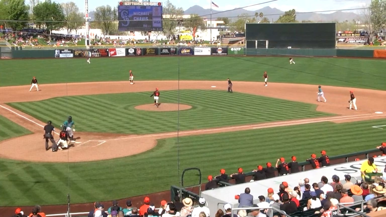 Michael Chavis slugs a two-run home run to left field | 02/27/2024 ...