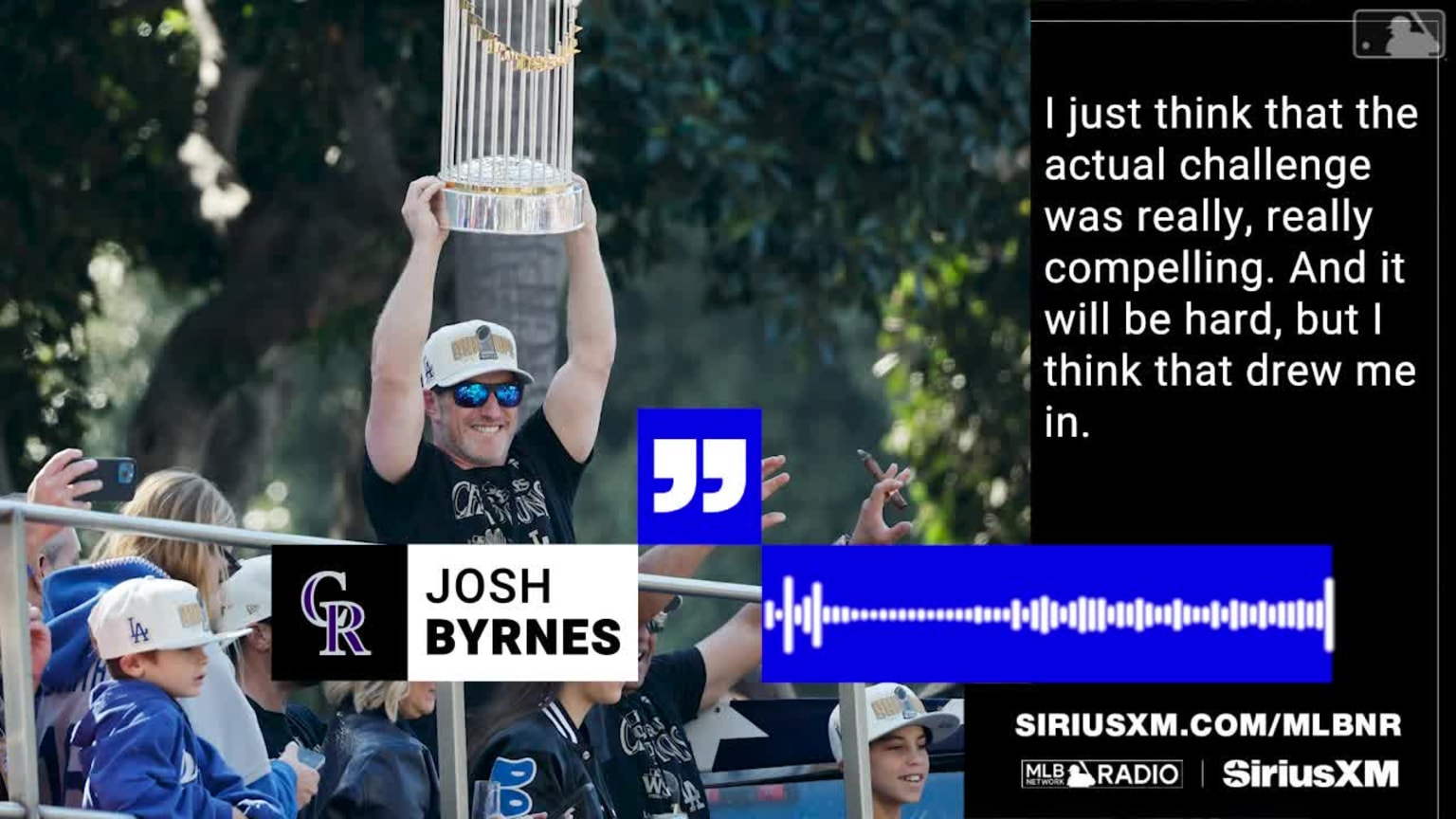 Josh Byrnes on joining Rockies front office | 12/28/2025 | MLB.com