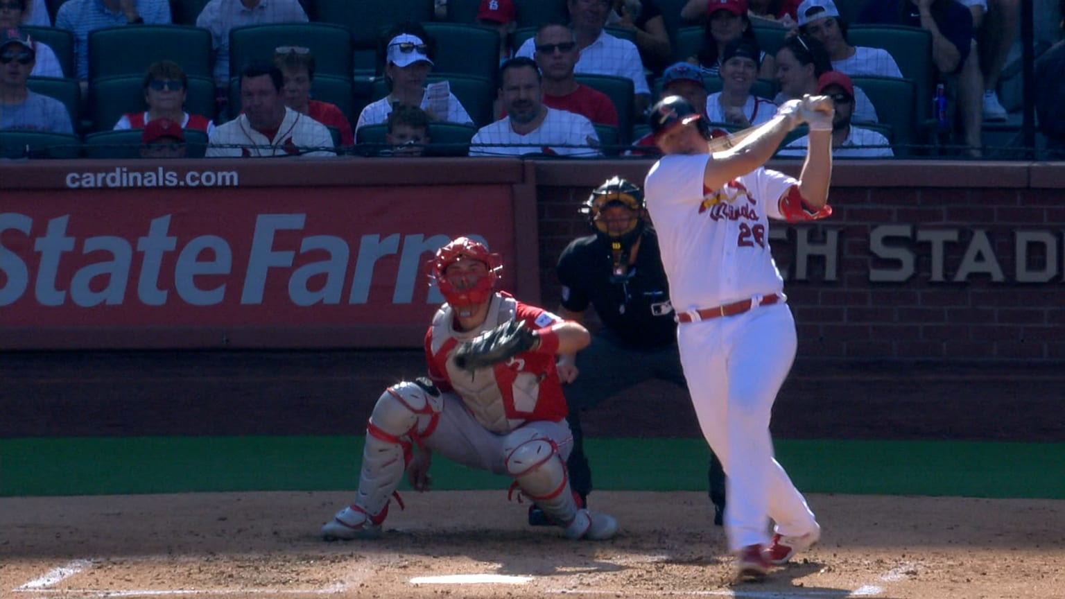 Luken Baker smacks an RBI double | 10/01/2023 | St. Louis Cardinals