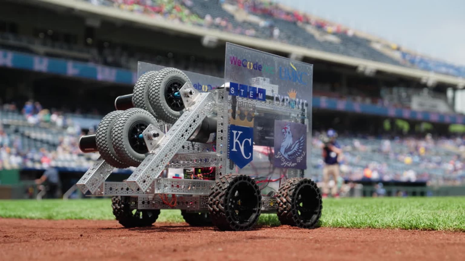 Robot throws out first pitch for the Royals | 06/16/2024 | Kansas City ...