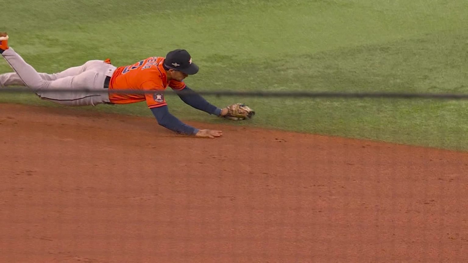 Jeremy Peña makes a strong diving play at shortstop | 10/20/2023 | MLB.com