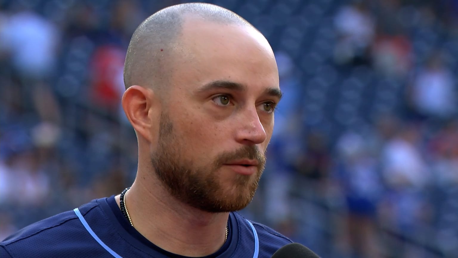 Brandon Lowe talks on his big game vs. Blue Jays | 07/25/2024 | Tampa ...