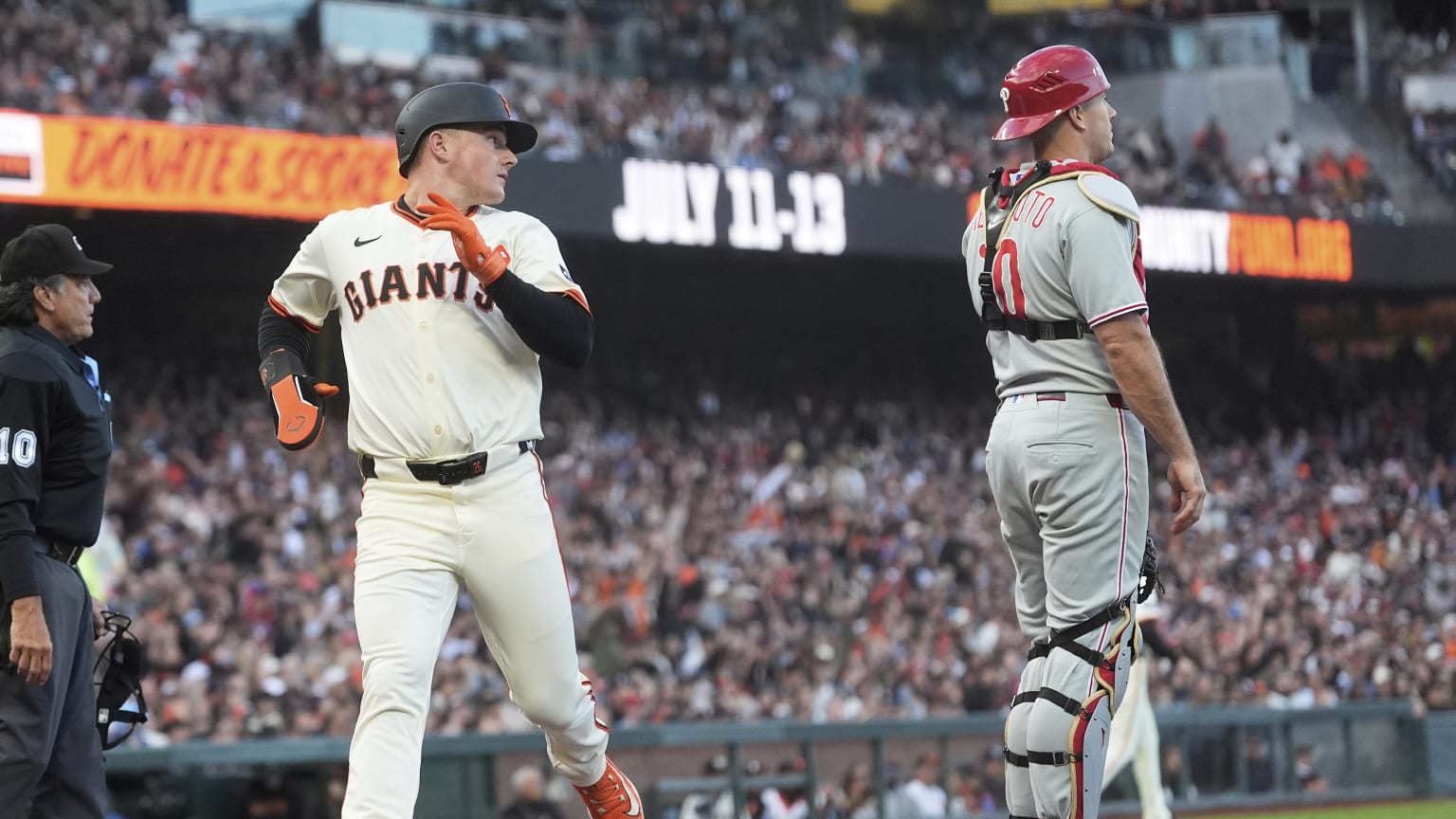 Luis Matos plates the game's first run | 07/07/2025 | San Francisco Giants