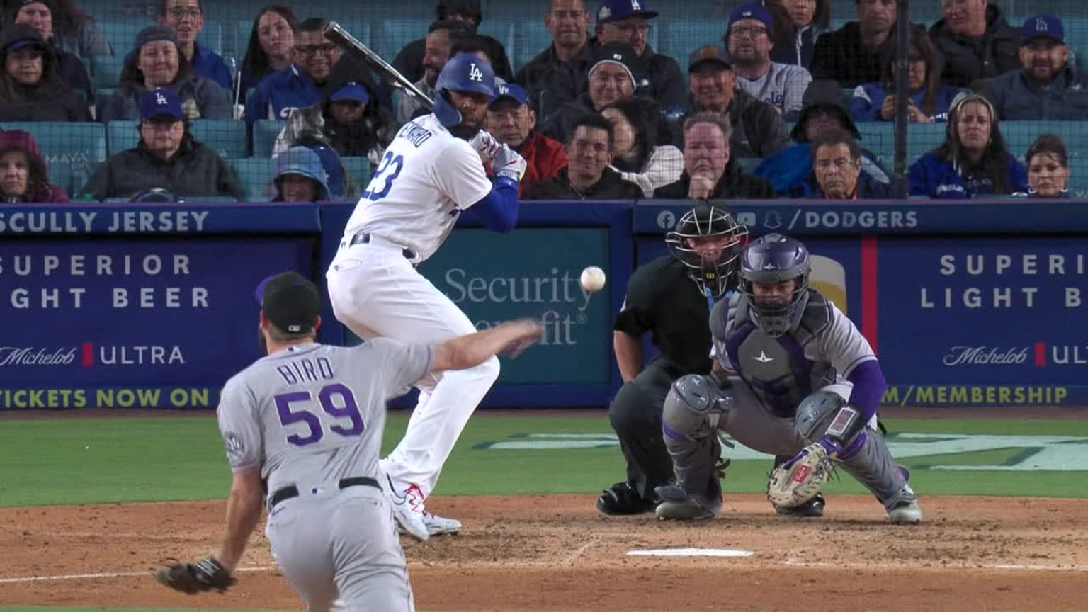 Jason Heyward hits his first homer as a Dodger | 04/03/2023 | Los ...