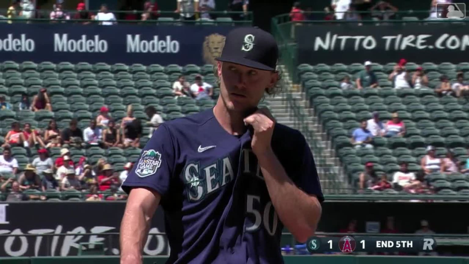 Bryce Miller poncha a 10 ante los Angelinos | 06/08/2023 | Los Mariners ...