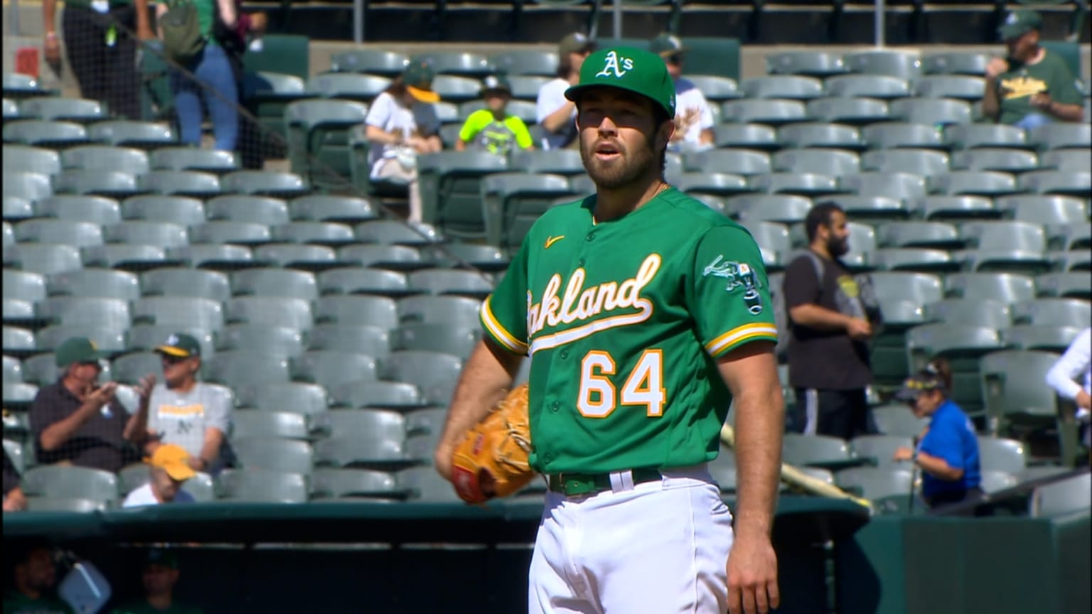 Ken Waldichuk strikes out four in seven innings | 10/05/2022 | Athletics