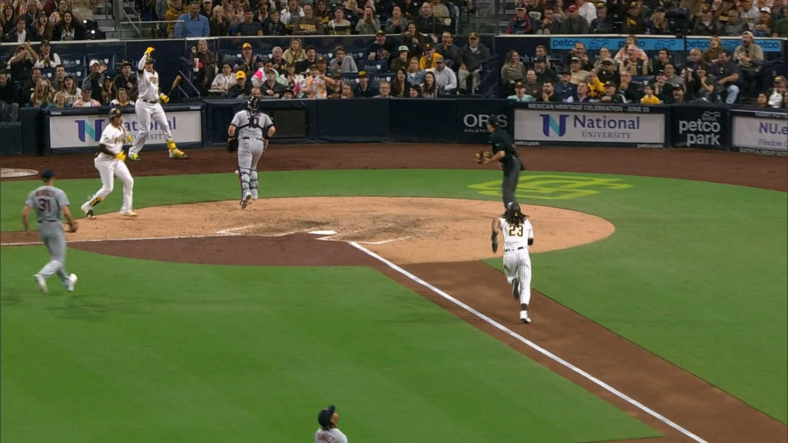 Fernando Tatis Jr. scores on a wild pitch in the 6th | 06/14/2023 | San ...