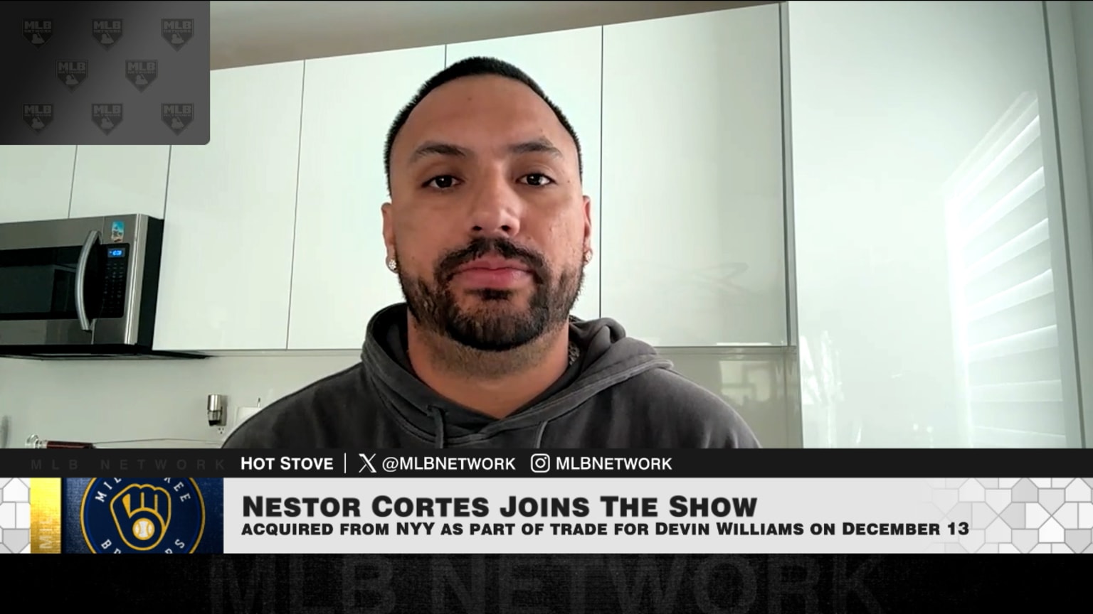 Nestor Cortes on being traded to the Brewers, more | 12/18/2024 ...
