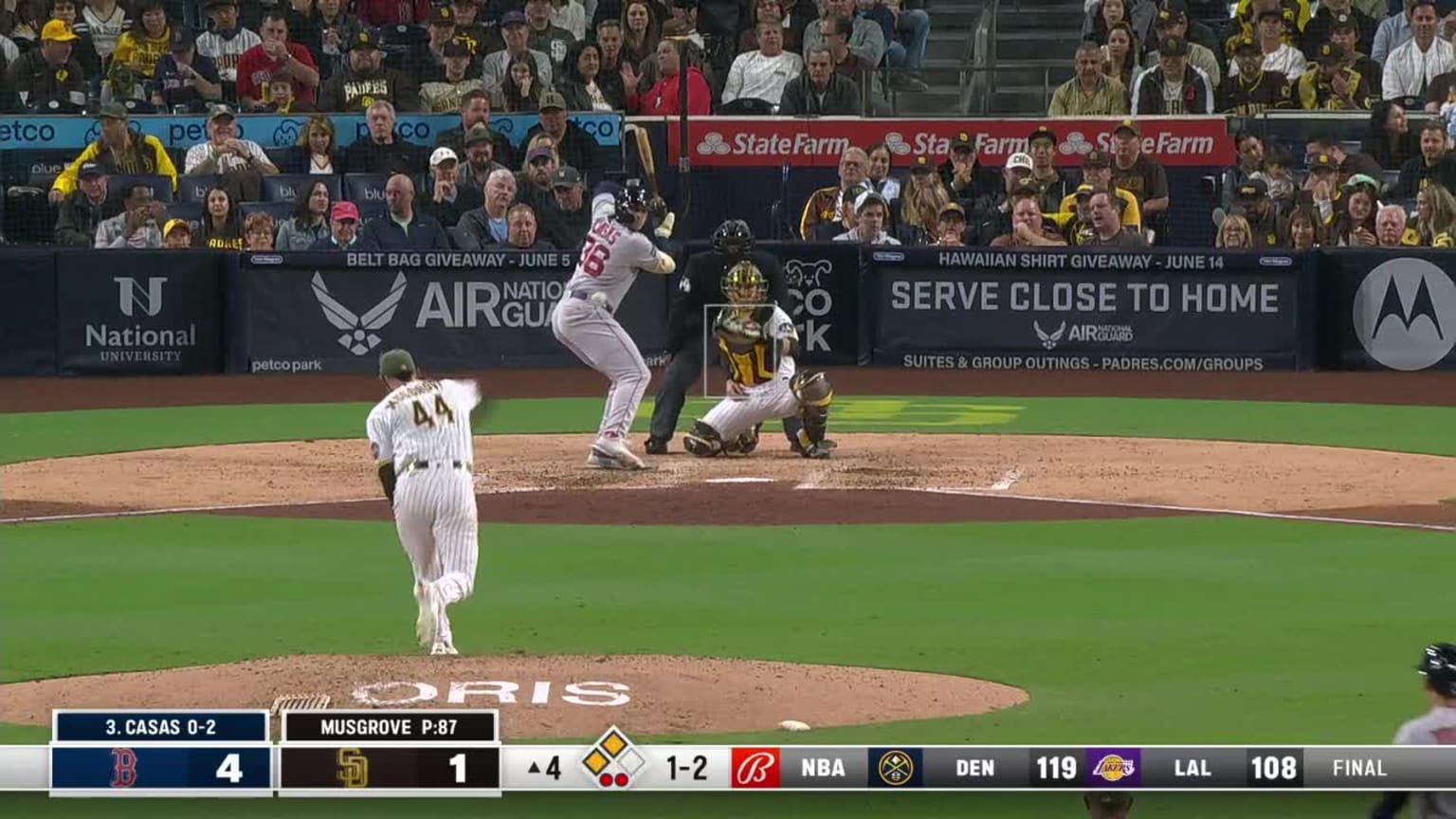 Tatis Jr. snags a line drive from Casas in the 4th | 05/20/2023 | San ...