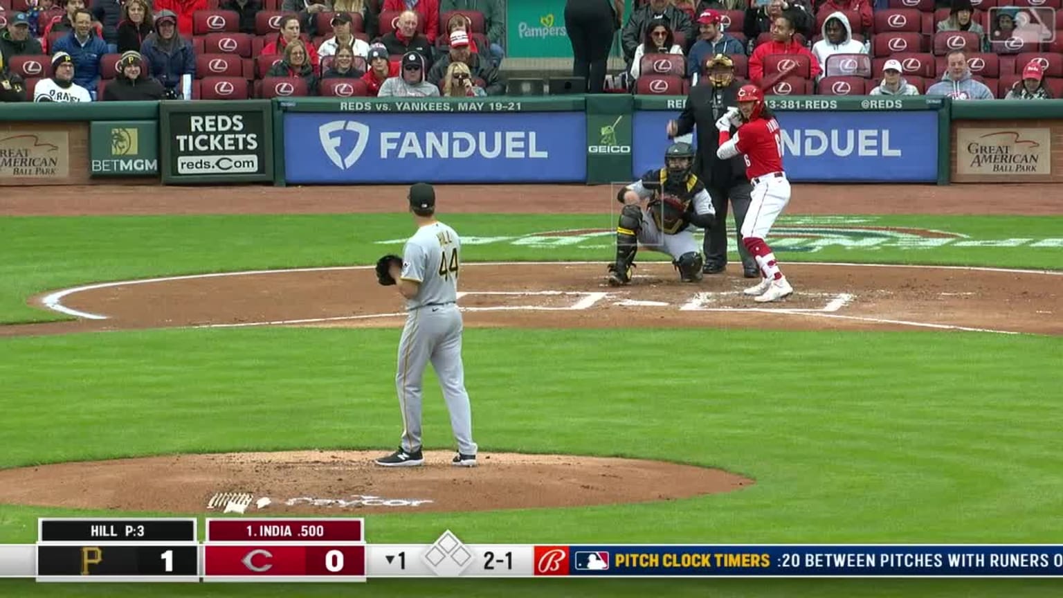 Reds hit three home runs against the Pirates | 04/01/2023 | Cincinnati Reds