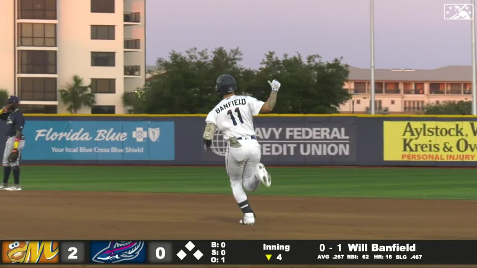 Will Banfield hits a solo home run for Double-A | 08/17/2023 | MLB.com