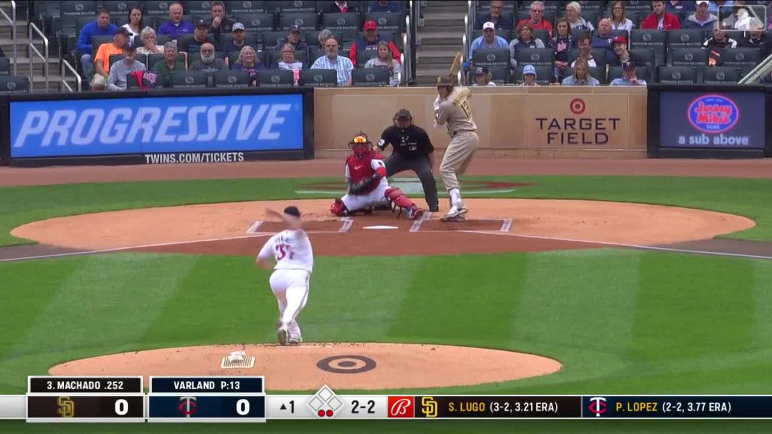 Varland vs. SDP | 05/09/2023 | Minnesota Twins