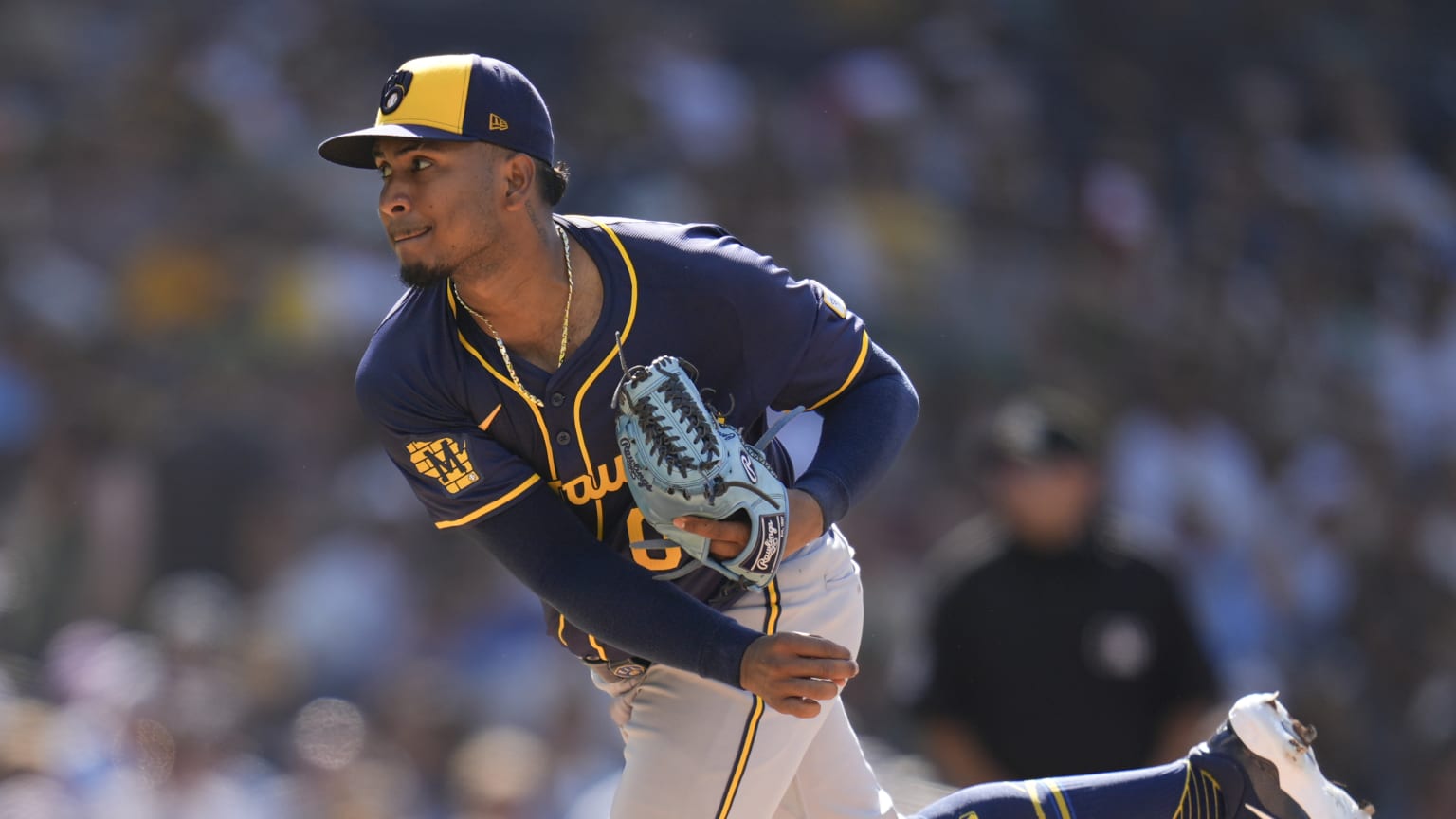 Carlos Rodriguez K's Tyler Wade | 06/22/2024 | Milwaukee Brewers