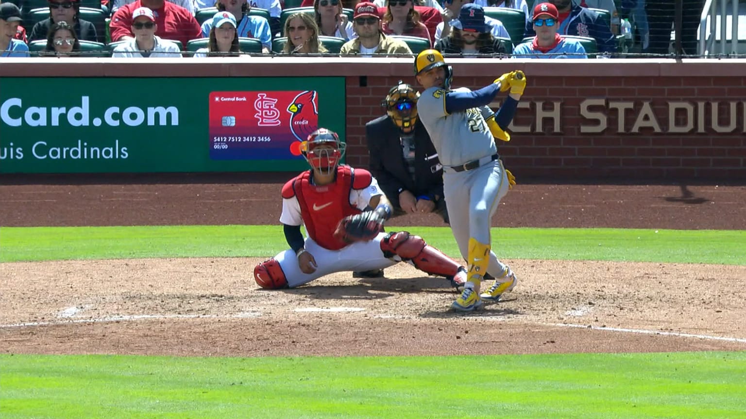 Willy Adames laces an RBI double to left field | 04/20/2024 | MLB.com