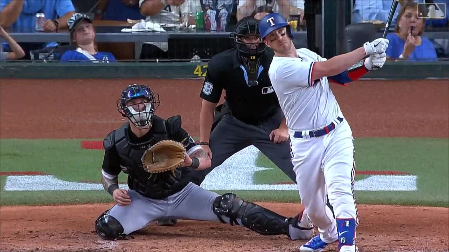 Mitch Garver ties the game 3-3 with a home run | 08/03/2023 | Texas Rangers