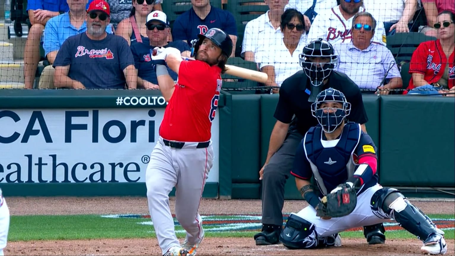 Nathan Hickey's first homer of Spring Training | 02/27/2026 | Boston ...
