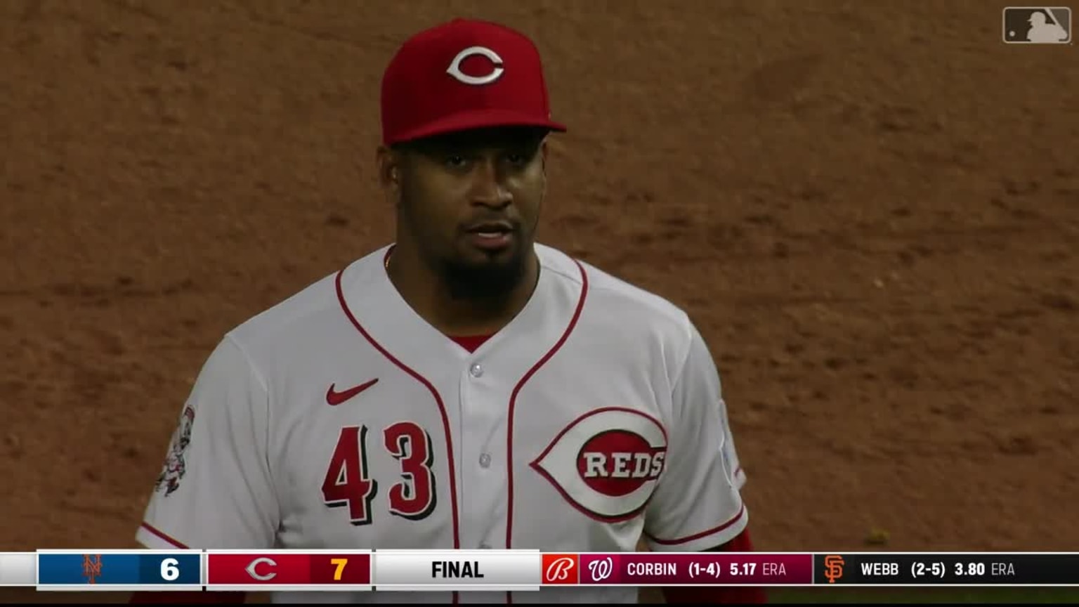 Alexis Díaz earns the save with a 1-2-3 inning | 05/09/2023 ...