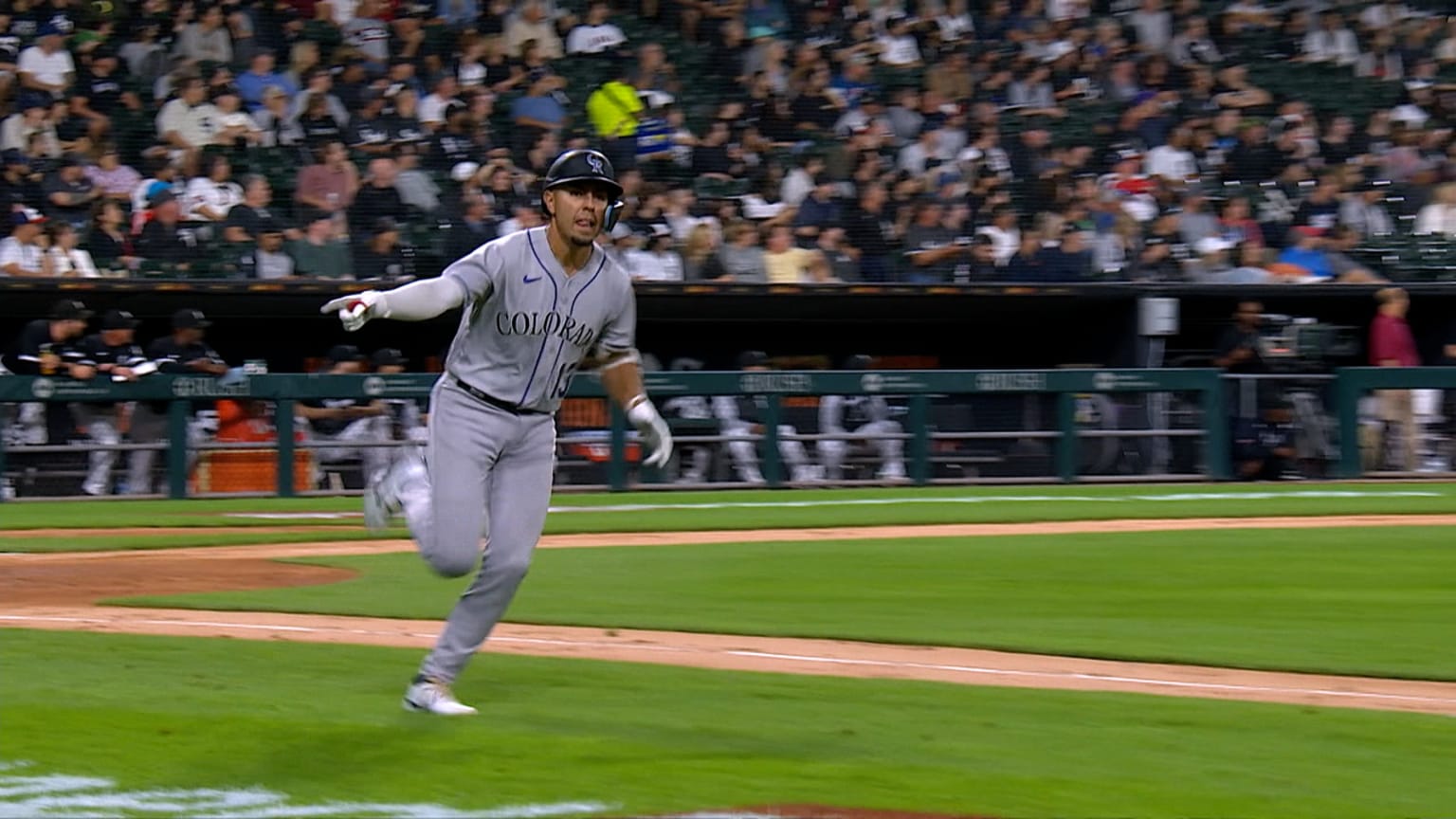 Alan Trejo pulls a two-run homer to left field | 09/13/2022 | Colorado ...