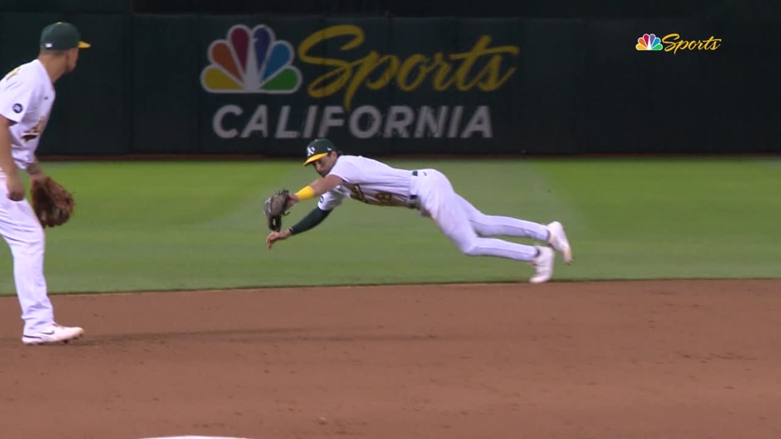 Tyler Wade makes a nice diving stop at shortstop | 06/30/2023 | Athletics