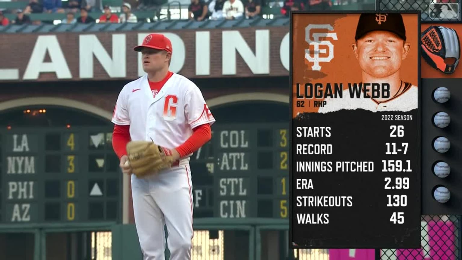 Logan Webb fans seven over 5 2/3 frames vs. Padres | 08/30/2022 | MLB.com