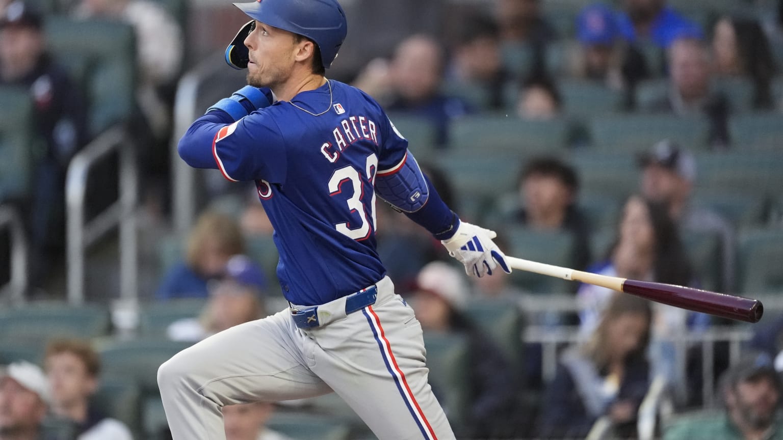 Evan Carter hits a solo home run | 04/21/2024 | MLB.com