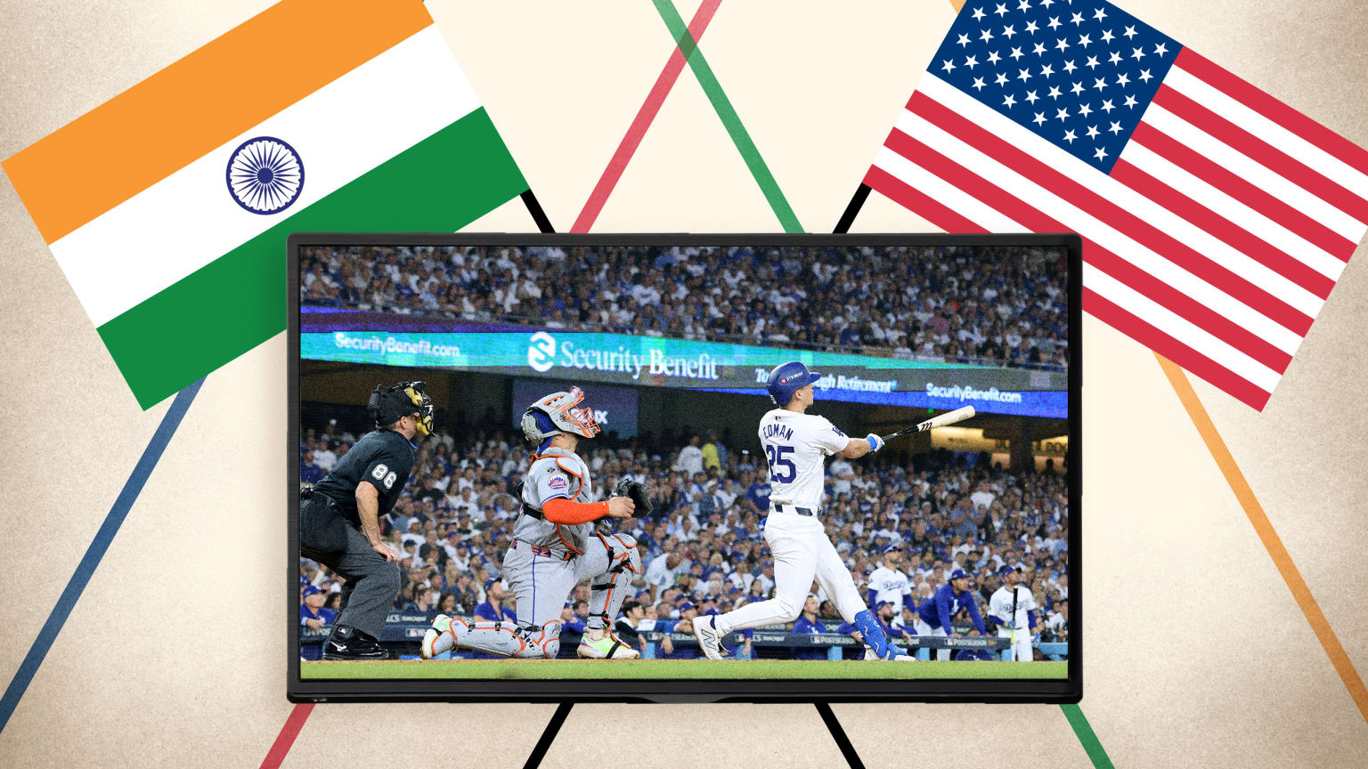 MLB India Call: Tommy Edman's two-run homerun | 10/21/2024 | Los Angeles Dodgers