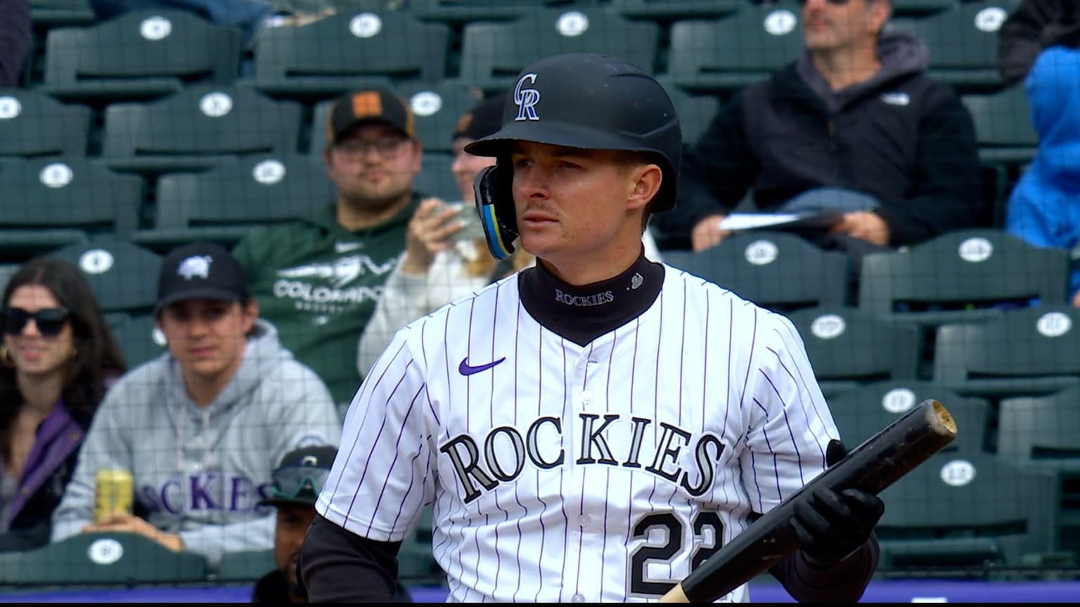 Mickey Moniak's RBI walk | 04/19/2025 | Colorado Rockies