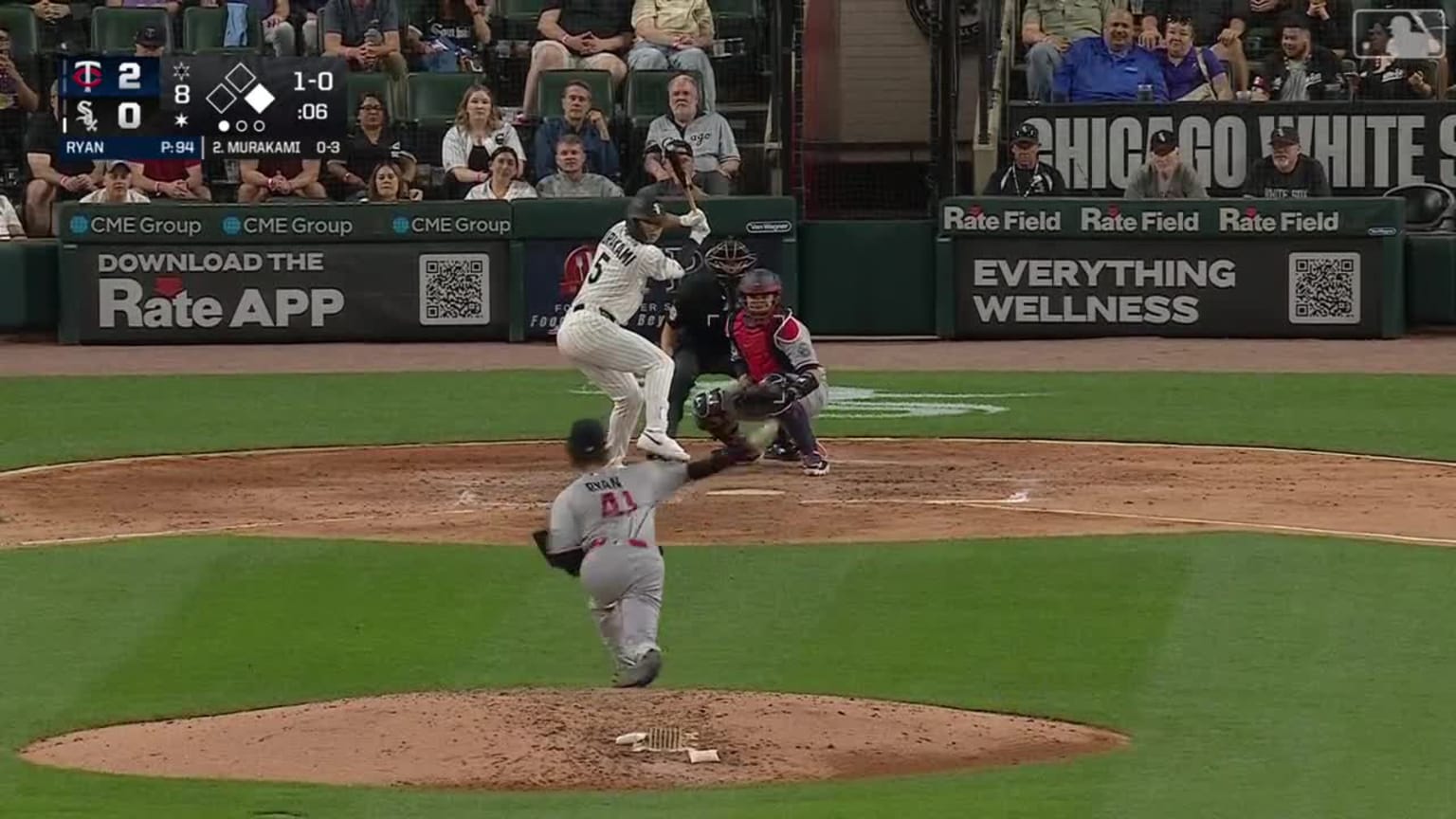 Joe Ryan Called Strike to Munetaka Murakami | 05/26/2026 | MLB.com