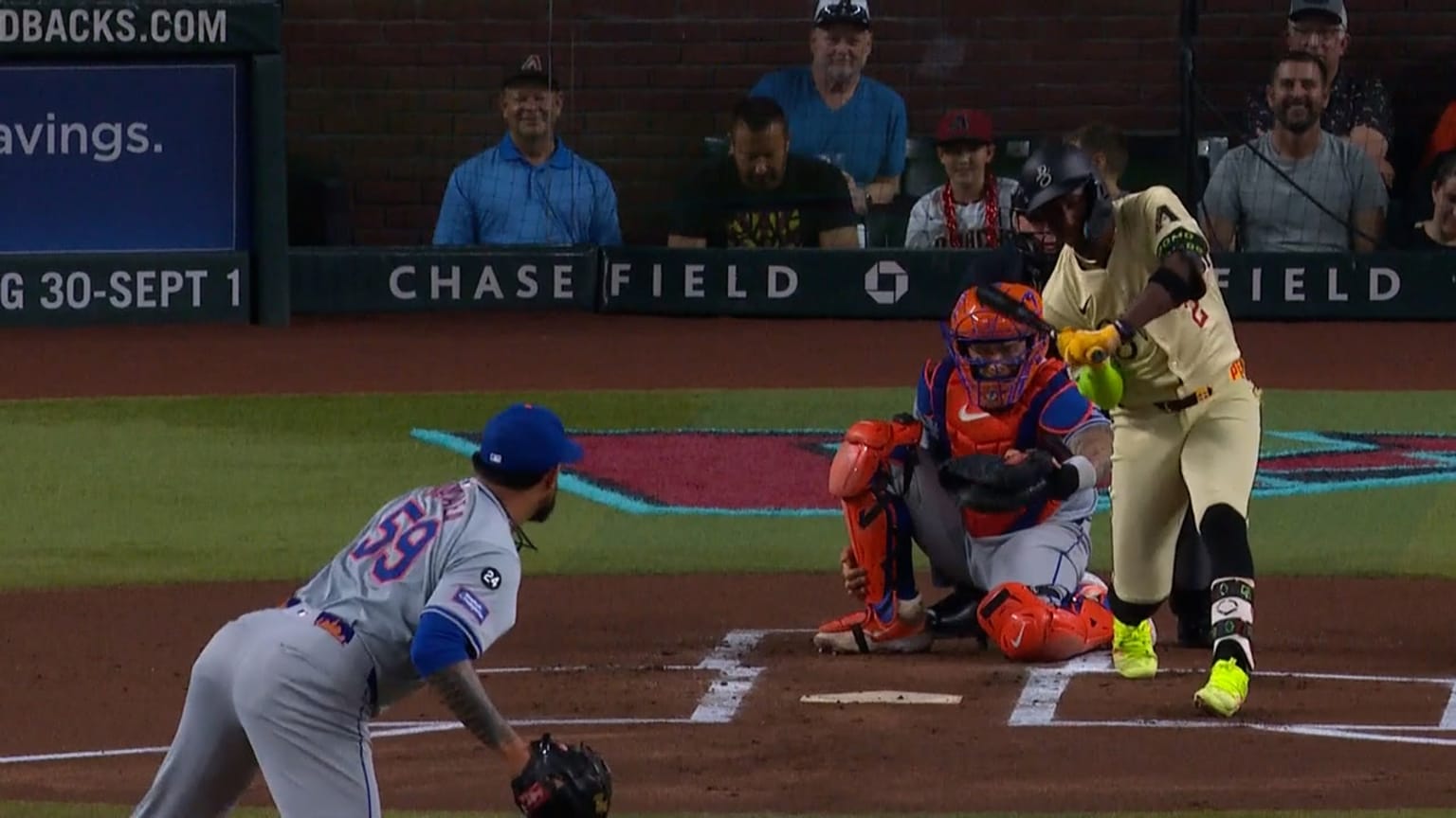 Sean Manaea fans Geraldo Perdomo | 08/27/2024 | New York Mets