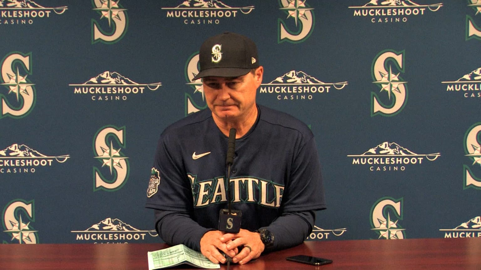 Scott Servais talks the loss, Bryce Miller's start | 09/27/2023 ...