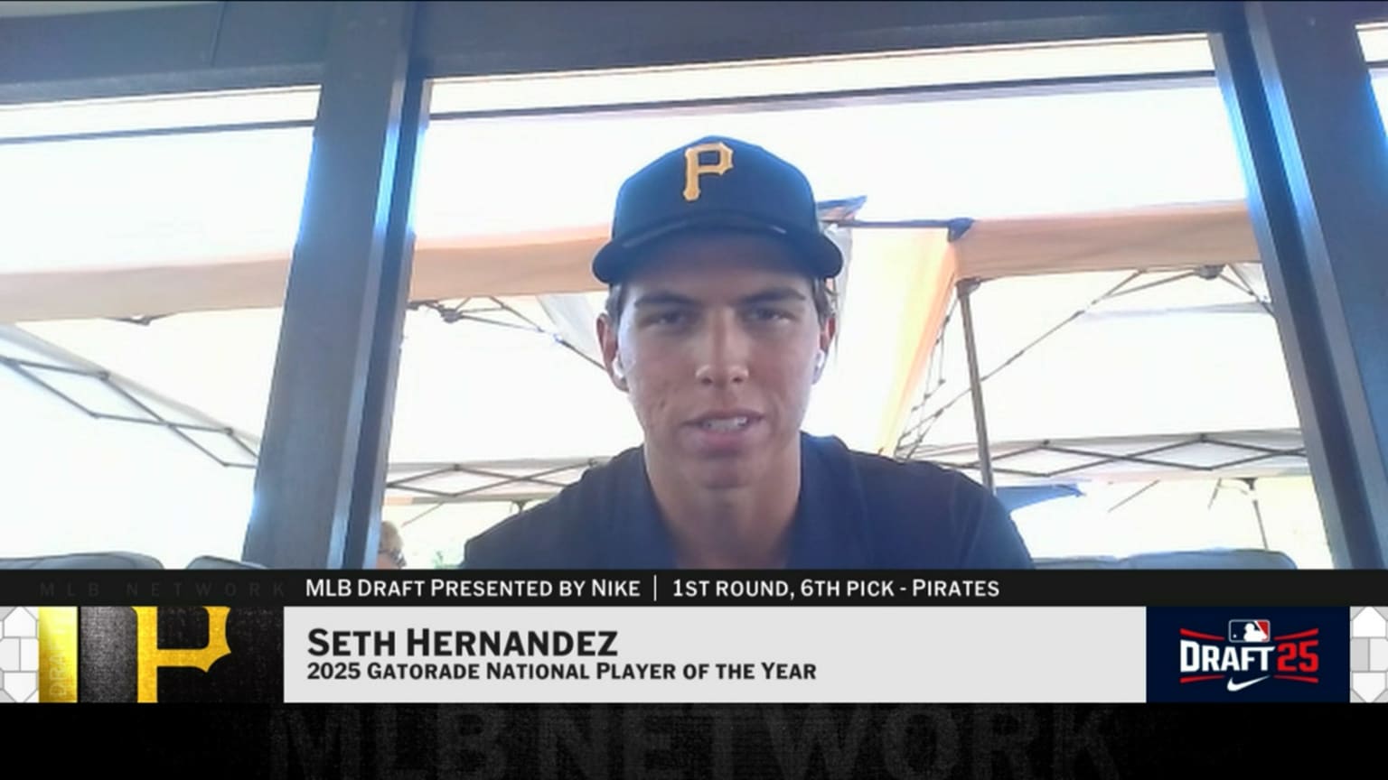 Seth Hernandez on being drafted No. 6 | 07/13/2025 | Pittsburgh Pirates