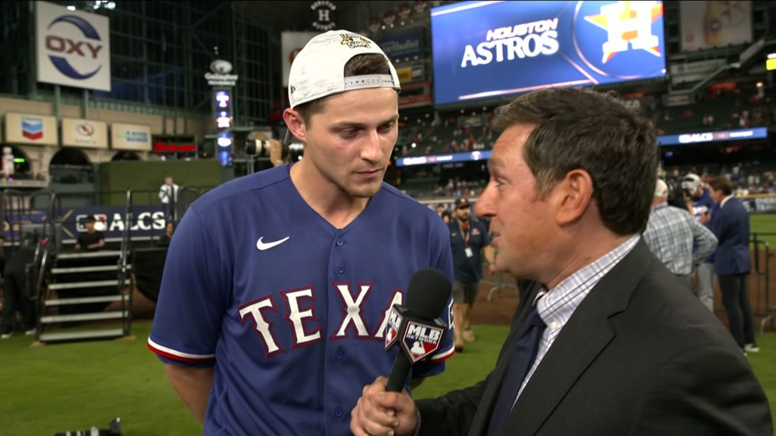 Corey Seager on what it means to advance to the WS | 10/24/2023 | Texas ...
