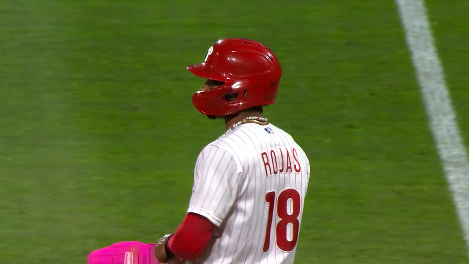 Johan Rojas reaches on an RBI sac bunt | 08/29/2023 | Philadelphia Phillies